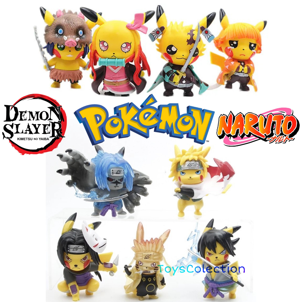 Jual ACTION FIGURE POKEMON PIKACHU COSPLAY KIMETSU NO YAIBA DEMON ...