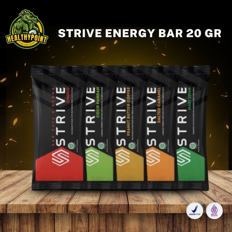 Jual Strive Energy Bar 1 Box 5 pcs x 20 Gram | Shopee Indonesia