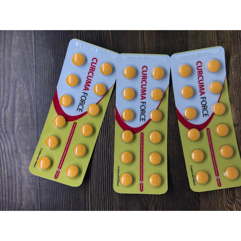 Jual Curcuma Force strip isi 12 tablet | Shopee Indonesia
