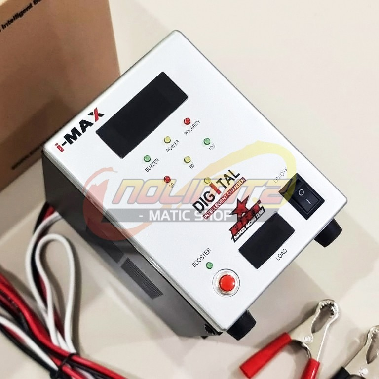 Jual Cas Casan Aki IMAX Digital Battery Charger Motor Mobil | Shopee ...