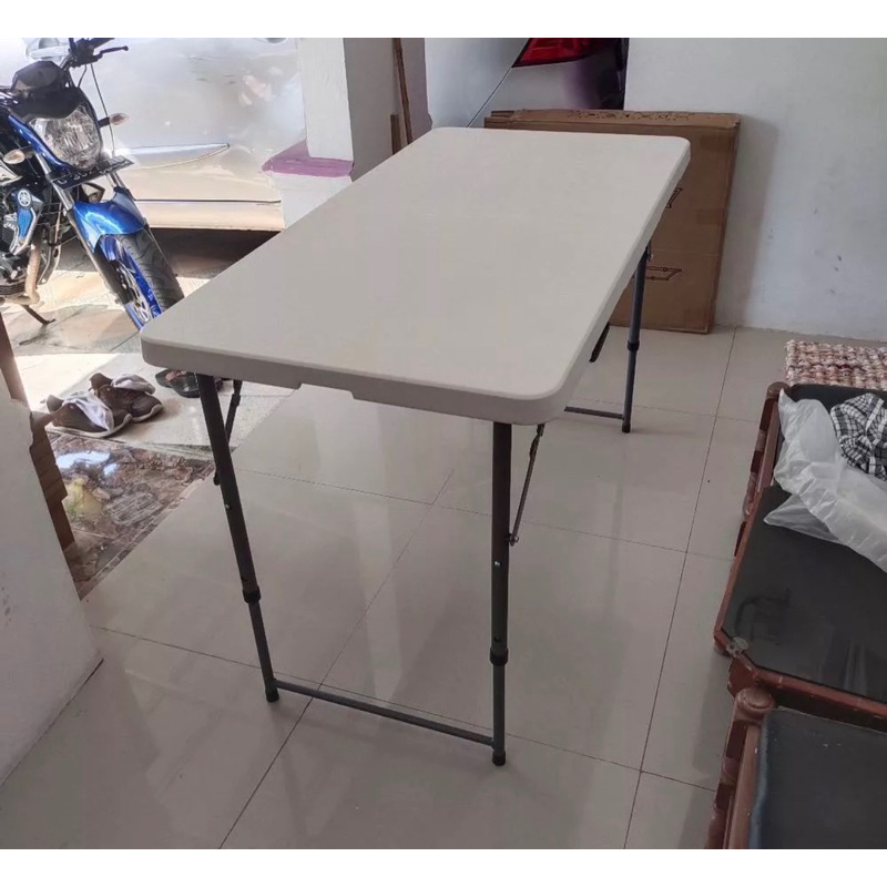 Jual PREMIUM MEJA LIPAT 122cm PORTABLE BESI MAKAN KERJA LAPTOP KOMPUTER TABLE MEETING JUALAN ...