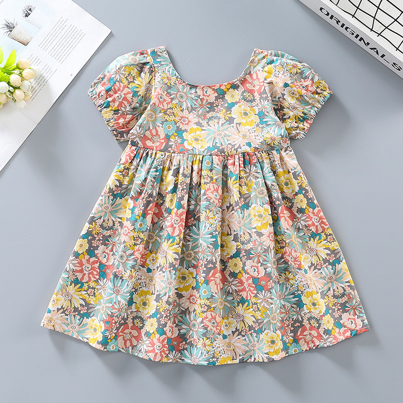 Jual Zahra - Milana Floral Dress Kids Baju Anak Perempuan Motif Bunga ...