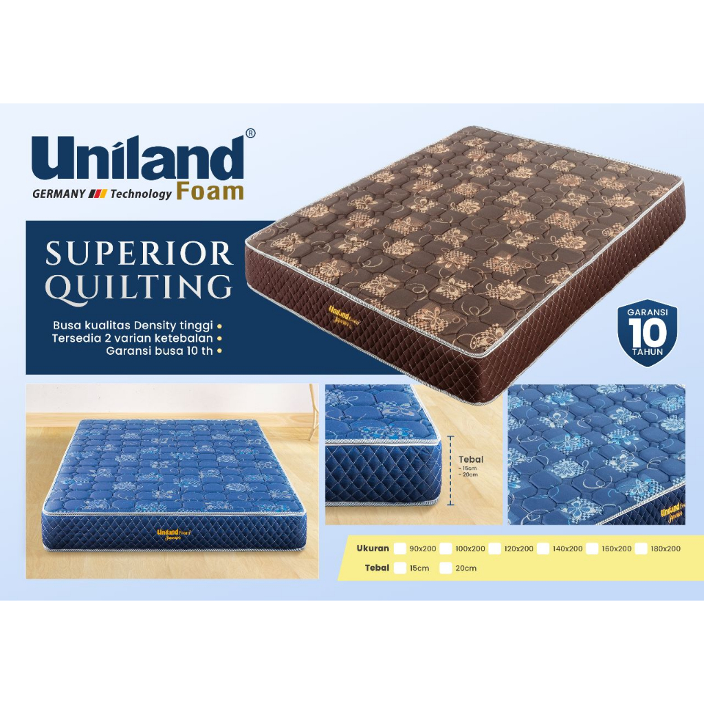 Jual Uniland Kasur Busa SUPERIOR 90x200 cm Tebal 20 cm Garansi 10 tahun ...