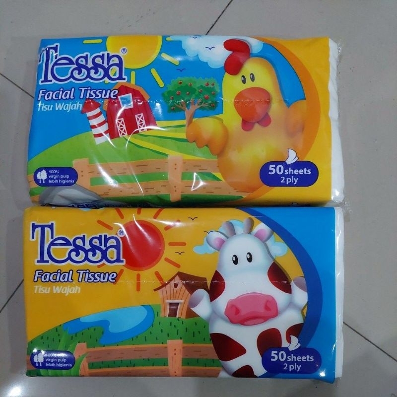 Jual TESSA TISSUE 50 SHEETS 2 PLY FACIAL TISSUE | Shopee Indonesia