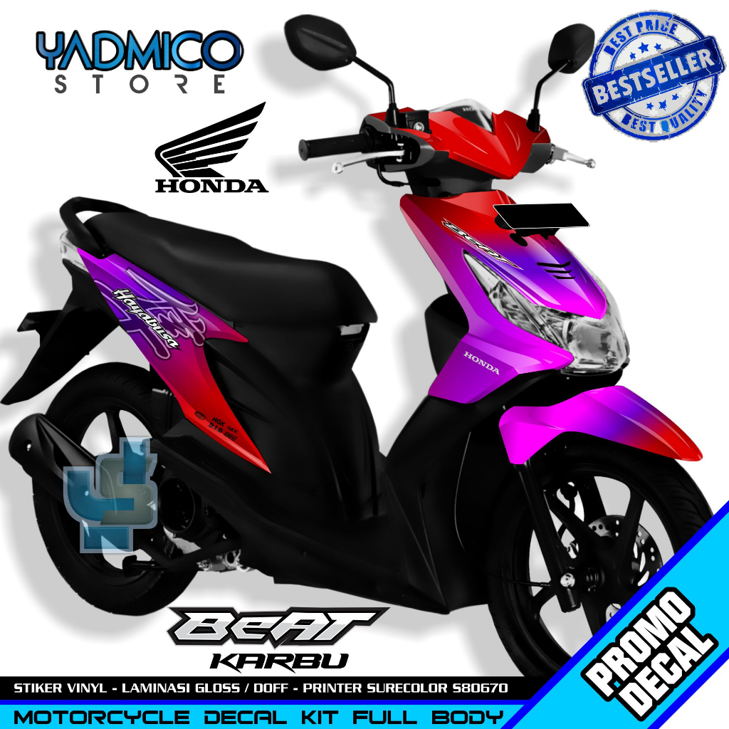 Jual Decal Beat Karbu Full Body - Stiker Motor Beat Karbu Full Body ...