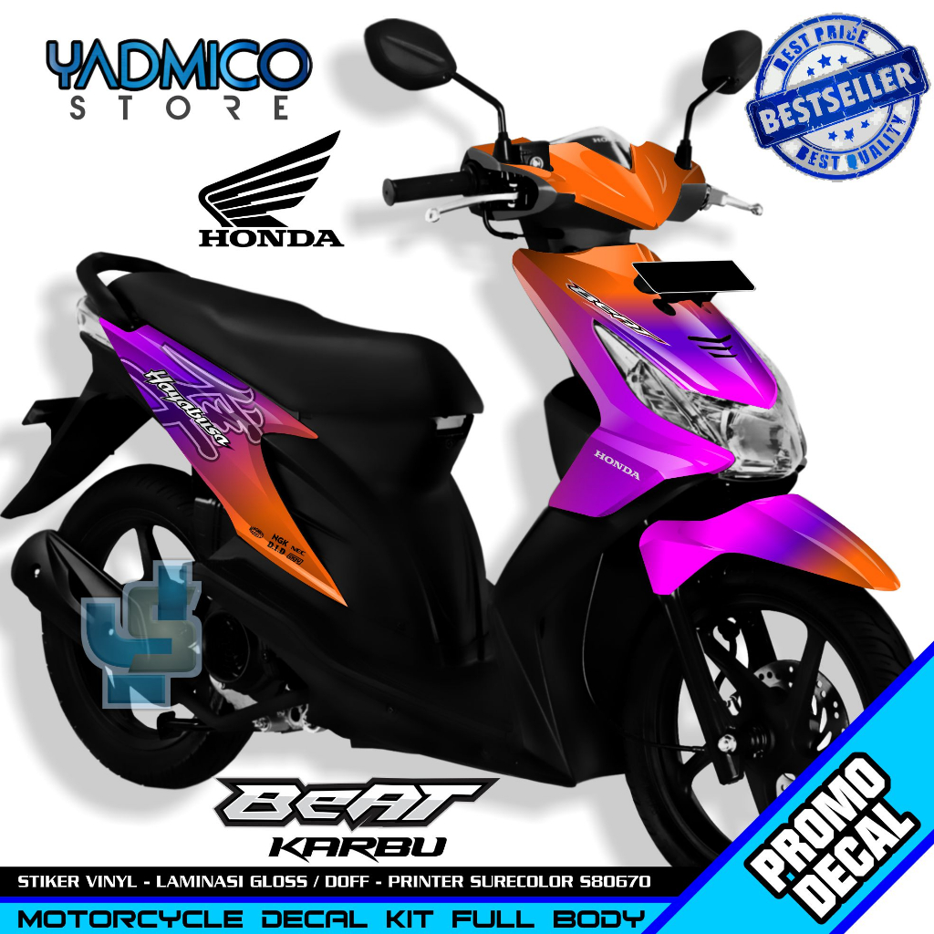Jual Decal Beat Karbu Full Body - Stiker Motor Beat Karbu Full Body ...