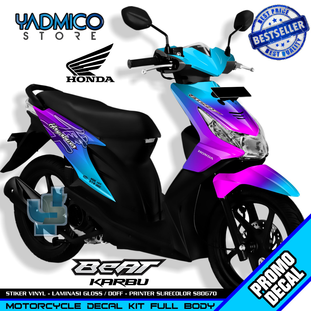 Jual Decal Beat Karbu Full Body - Stiker Motor Beat Karbu Full Body ...