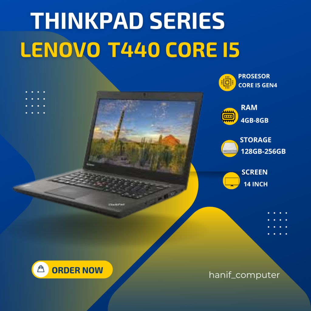 Jual Laptop Lenovo Thinkpad T440p Core i5/i7 Ram 8GB Ssd 256 GB | Shopee Indonesia