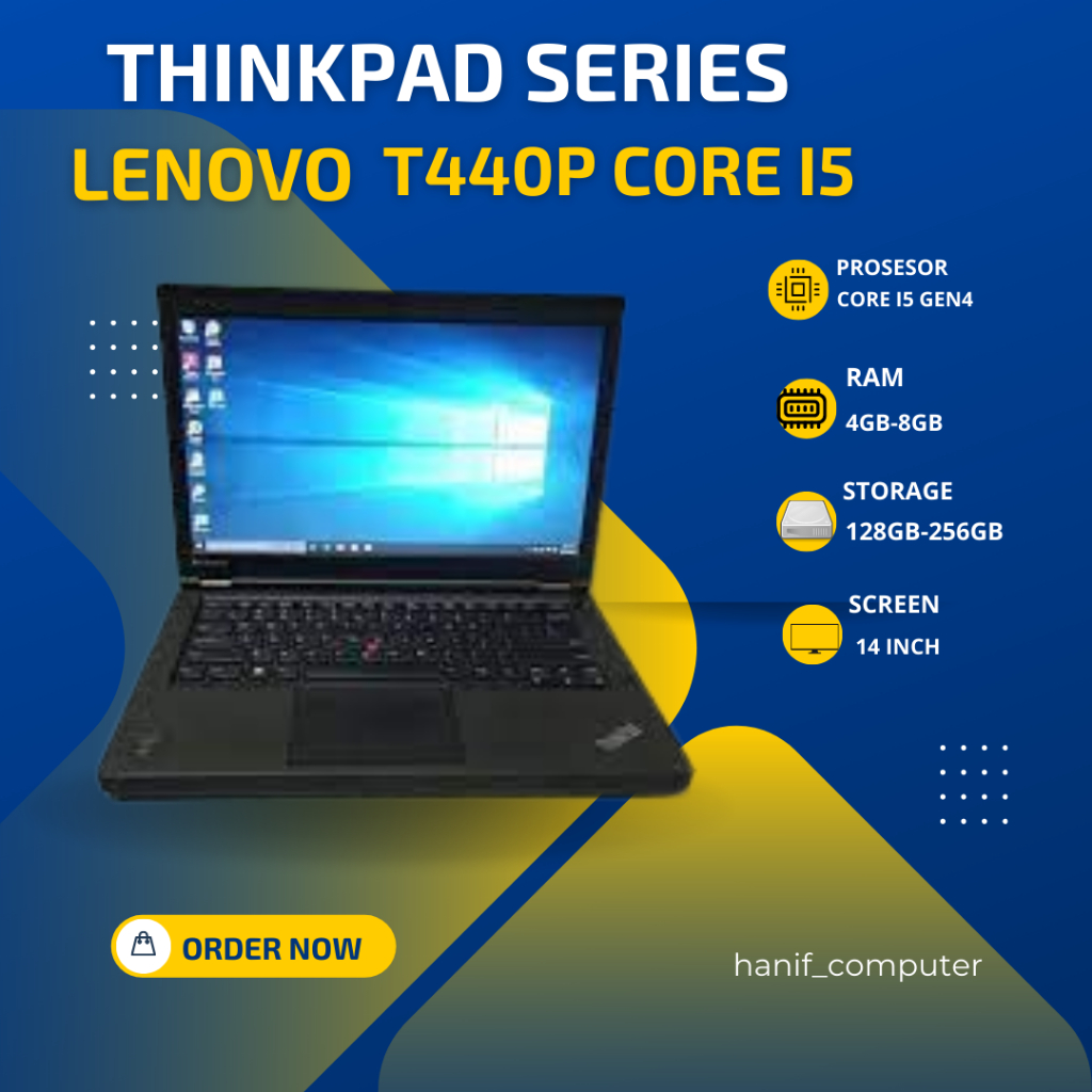 Jual lenovo thinkpad T440p core i5 ram8gb ssd 256gb | Shopee Indonesia