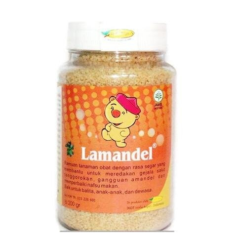 Jual LAMANDEL BOTOL @200GR (OBAT HERBAL SAKIT AMANDEL ANAK/DEWASA ...
