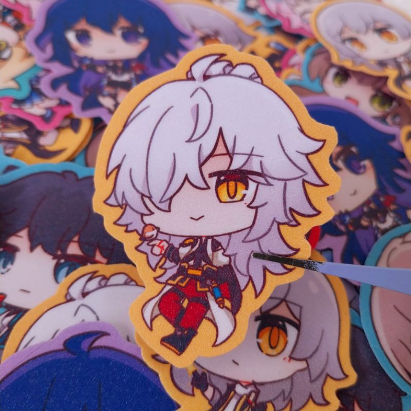 Jual Honkai Star Rail Sticker Glitter Chibi Fanmerch by rikaichii ...