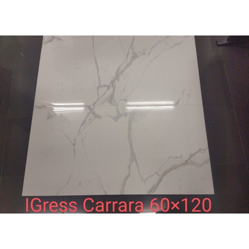 Jual granit igress carara putih 120*60 kilap | Shopee Indonesia