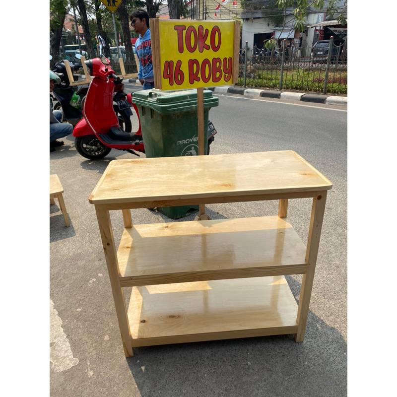 Jual MEJA susun 3 ukuran 80x40x75 serbaguna | Shopee Indonesia