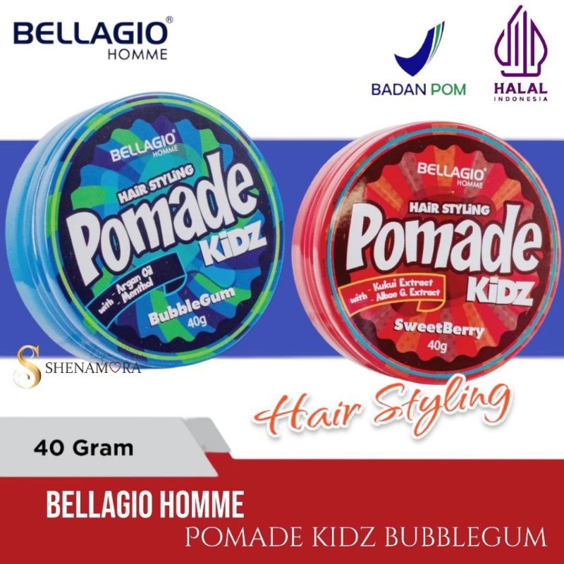 Jual BELLAGIO HOMME POMADE KIDZ 40GR | Shopee Indonesia