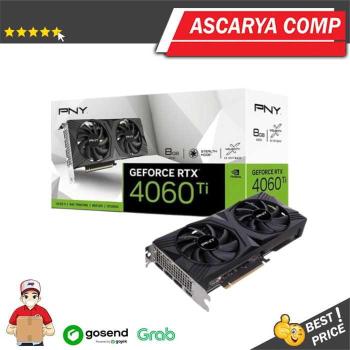 Jual PNY GEFORCE RTX 4060 Ti VERTO DUAL FAN 8GB GDDR6 | Shopee Indonesia