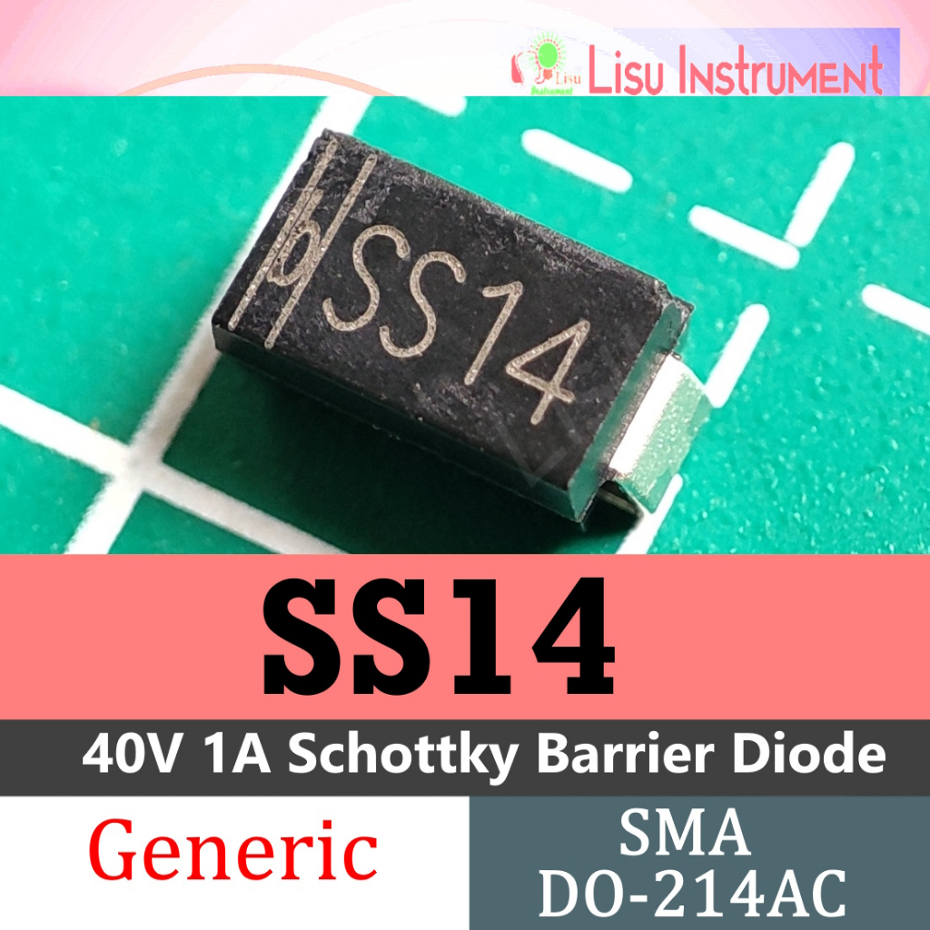 Jual SS14 40V 1A Schottky Barrier Diode SMA DO-214AC | Shopee Indonesia