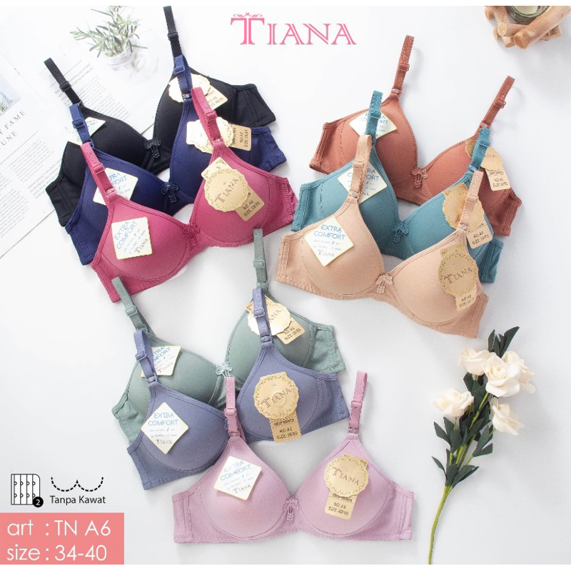Jual 2PCS BRA TIANA A6 CUP A KAIT 2 MURCEE | Shopee Indonesia