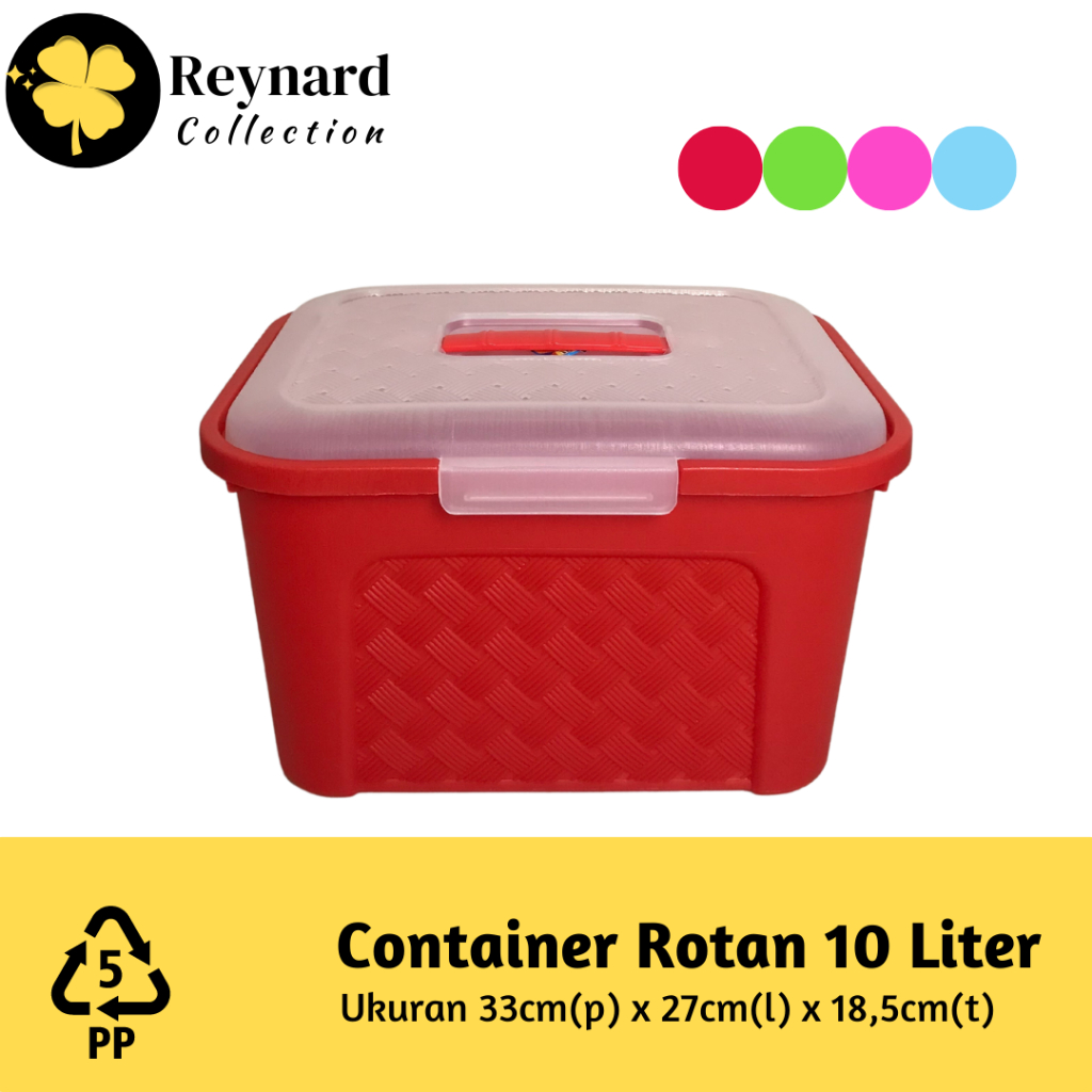 Jual Container 10L Storage Box Rotan 10Liter High Quality | Shopee ...