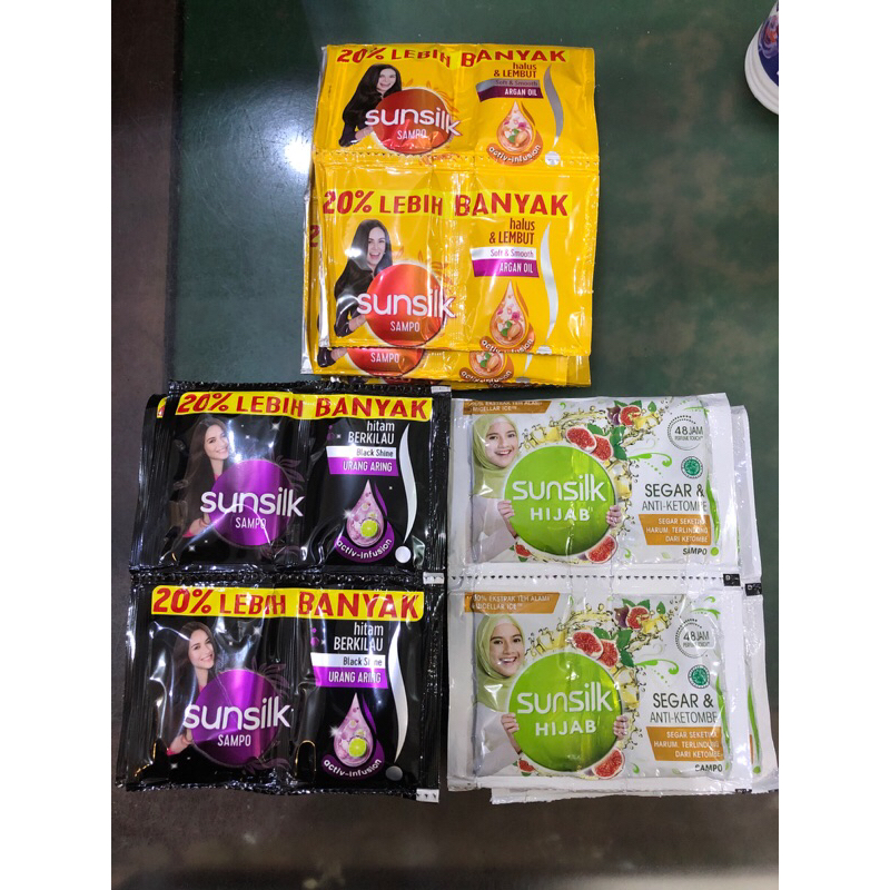 Jual Sunsilk Shampoo Renteng isi 12 Sachet | Shopee Indonesia
