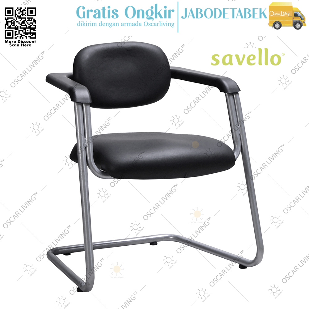 Jual Savello Vecta V Kursi Tunggu / Kursi Salon / Kursi Pangkas Hitam ...