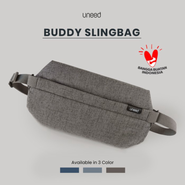 Jual Unik UNEED Tas Selempang Waist Bag Buddy Sling Bag- UNB222 - BROWN ...