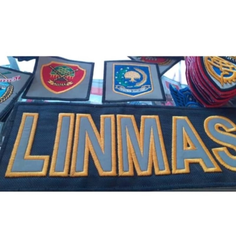 Jual logo linmas untuk rompi menyala | Shopee Indonesia