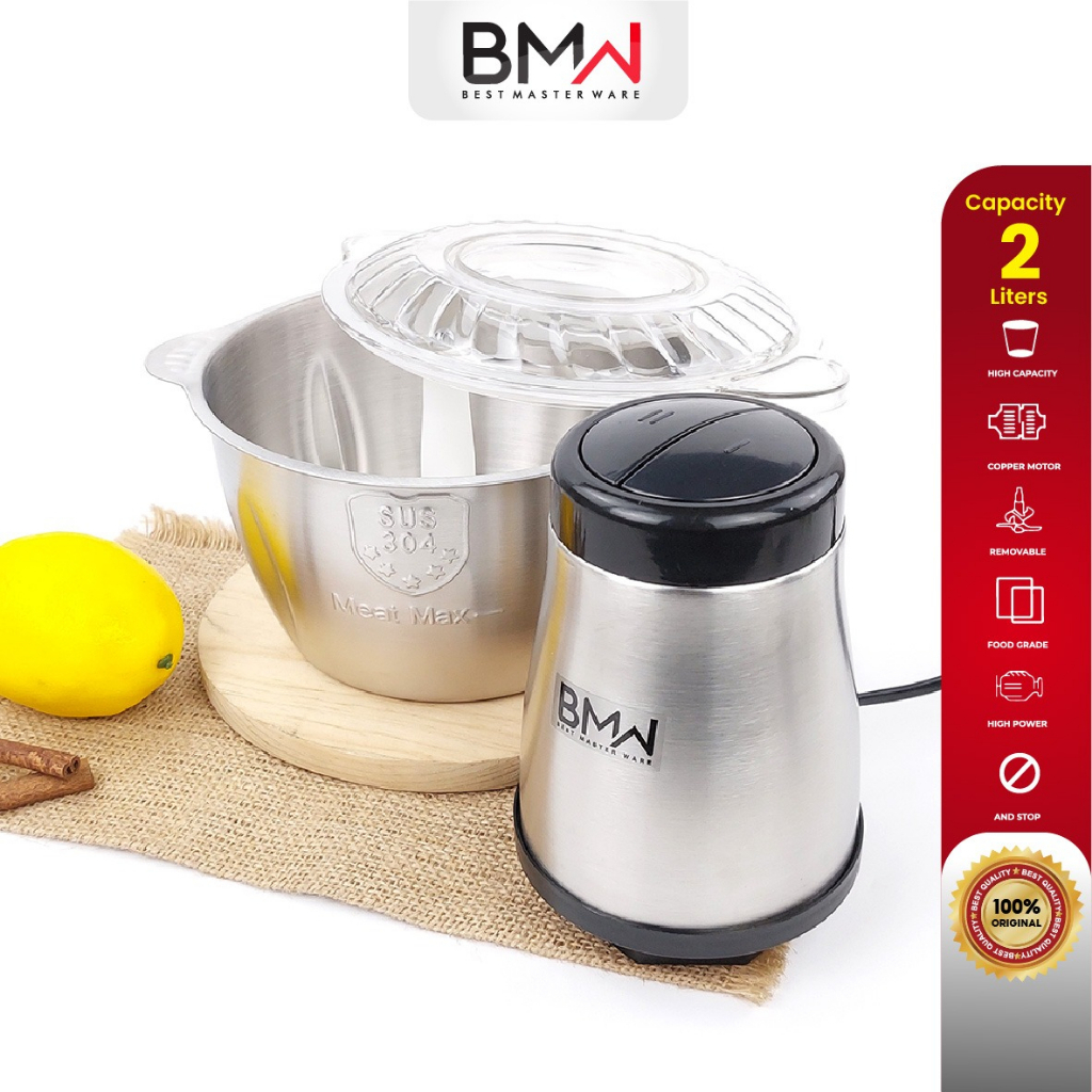 Jual Blender-Food Chopper stainless 2L merk BMW//Food Chopper ...
