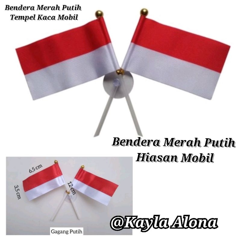 Jual BENDERA MERAH PUTIH KECIL HIASAN MOBIL / BENDERA CEPLOK TEMPEL ...
