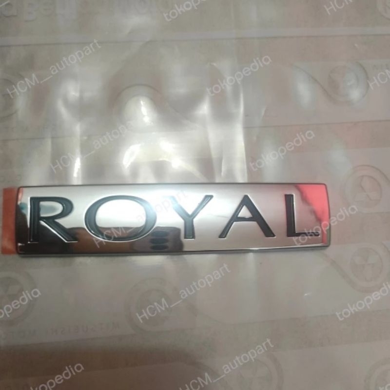 Jual emblem logo tulisan royal Mitsubishi original Pajero Triton ...