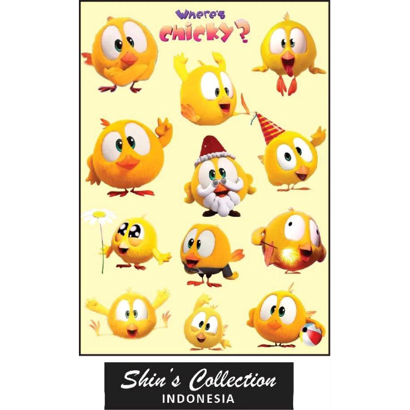 Jual Sticker stiker where is Chicky Solo | Shopee Indonesia
