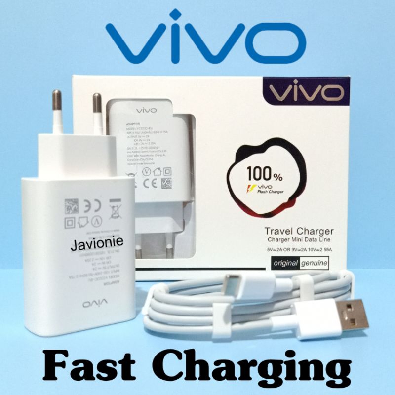 Jual Charger VIVO Y16 Y17s Y18 Y19s Y03 Y03t Y21 Y21A Y21s Y21T Y22 Y30 ...