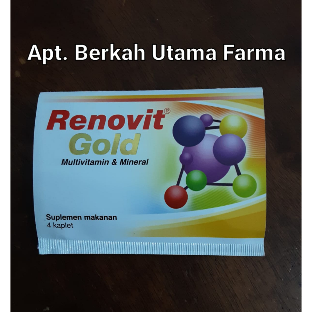 Jual Renovit Gold Strip Isi 4 Tablet | Shopee Indonesia