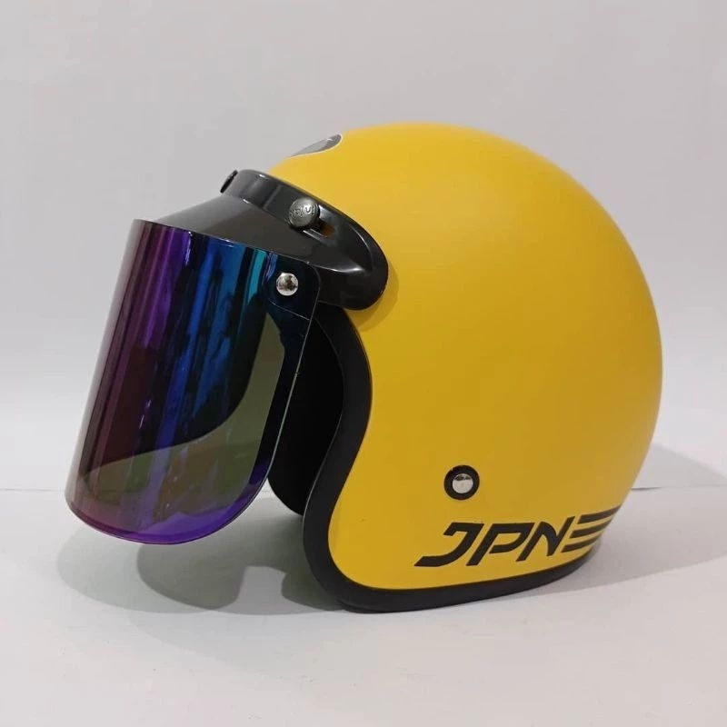 Jual HELM BOGO JPN RETRO KUNING ORIGINAL | Shopee Indonesia