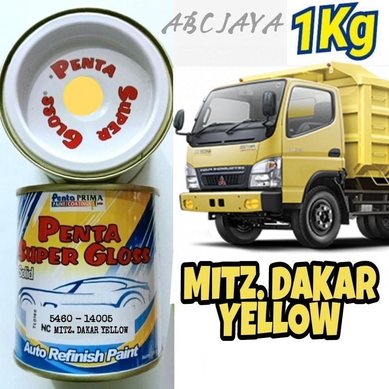 Jual Cat Penta Super Gloss 5460-14005 NC Mitz. Dakar Yellow 1kg 1 Liter ...