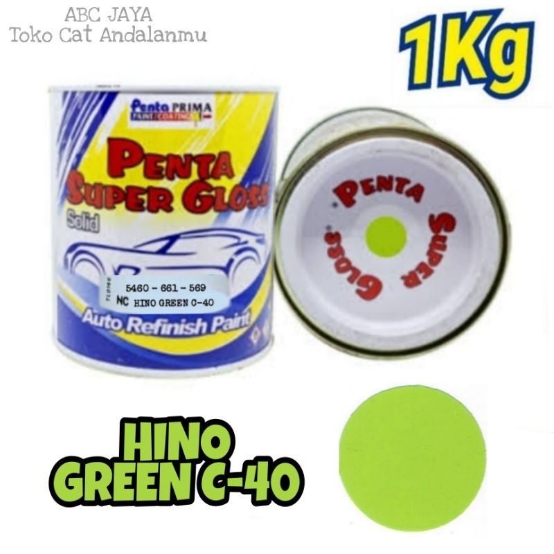 Jual Cat Penta Super Gloss 5460-661-569 NC Hino Green C-40 Hijau Hino ...