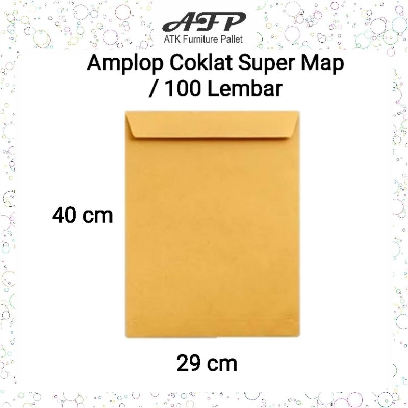 Jual Amplop Coklat Kabinet Super Folio Map 100 Lembar Pak | Shopee Indonesia