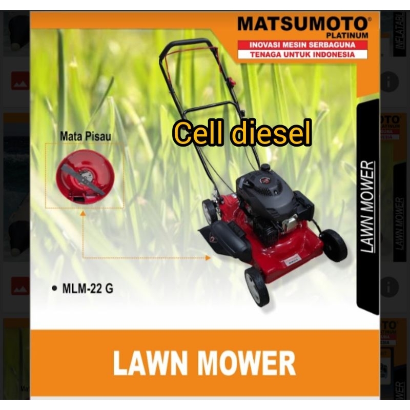 Jual mesin potong rumput dorong matsumoto MLM 22 G | Shopee Indonesia