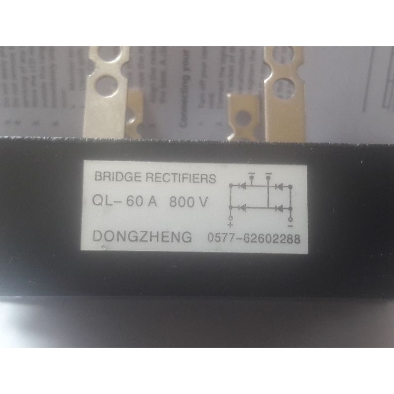 Jual DIODA BRIDGE SILICON KOTAK ORIGINAL SQL 60A /800V | Shopee Indonesia