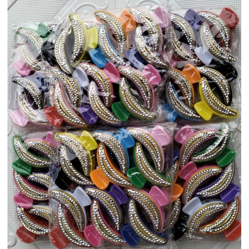 Jual Jepit rambut salon bulan mata kecil isi 12 pcs | Shopee Indonesia