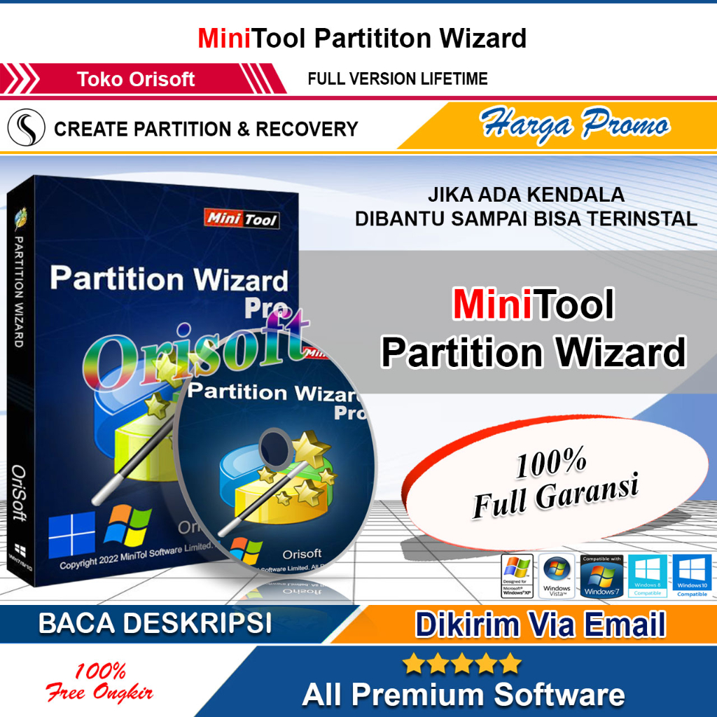 Jual Minitool Partition Wizard 12.8 Pro 2024 Dan Data Recovery Lifetime ...