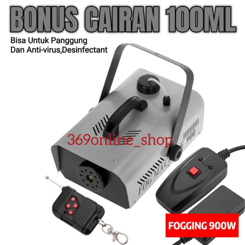 Jual Mesin asap Fogging 900W ALPHA original (Bonus Cairan Asap 100ml ...