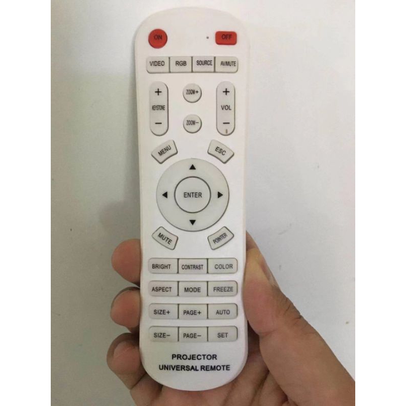 Jual remote proyektor universal remote Projector universal | Shopee ...
