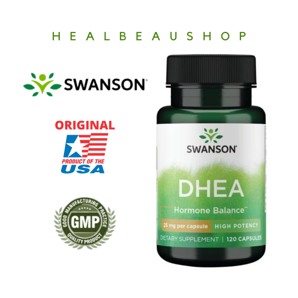 Jual Swanson DHEA Hormone Balance 25mg 30 60 120 caps Moodswing Stress ...