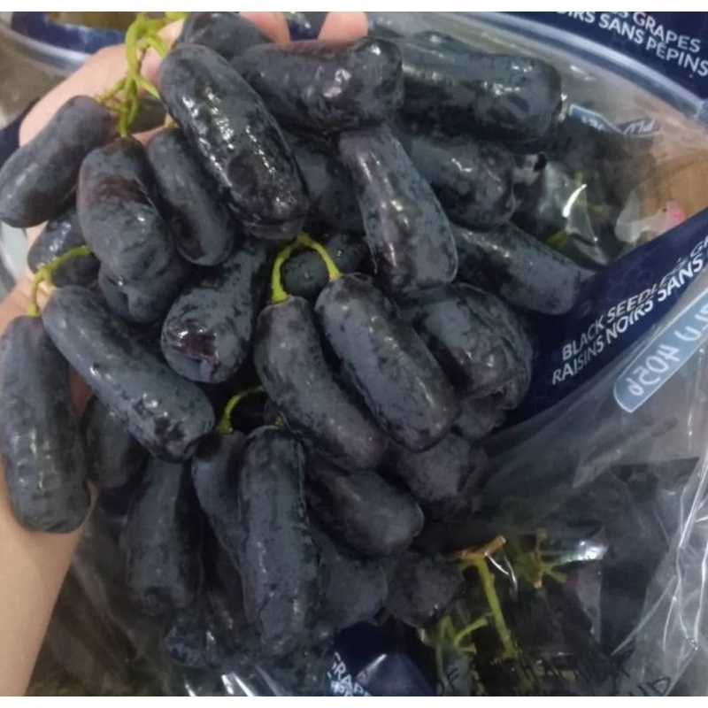 Jual Anggur Sweet Sapphire 1Kg | Anggur Jari Hitam 1 Kg | Shopee Indonesia
