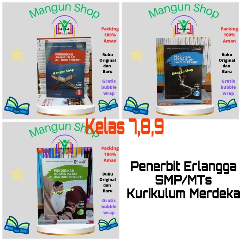 Jual Buku PAI ( Pendidikan Agama Islam) Kelas 7,8,9 SMP Kurikulum ...