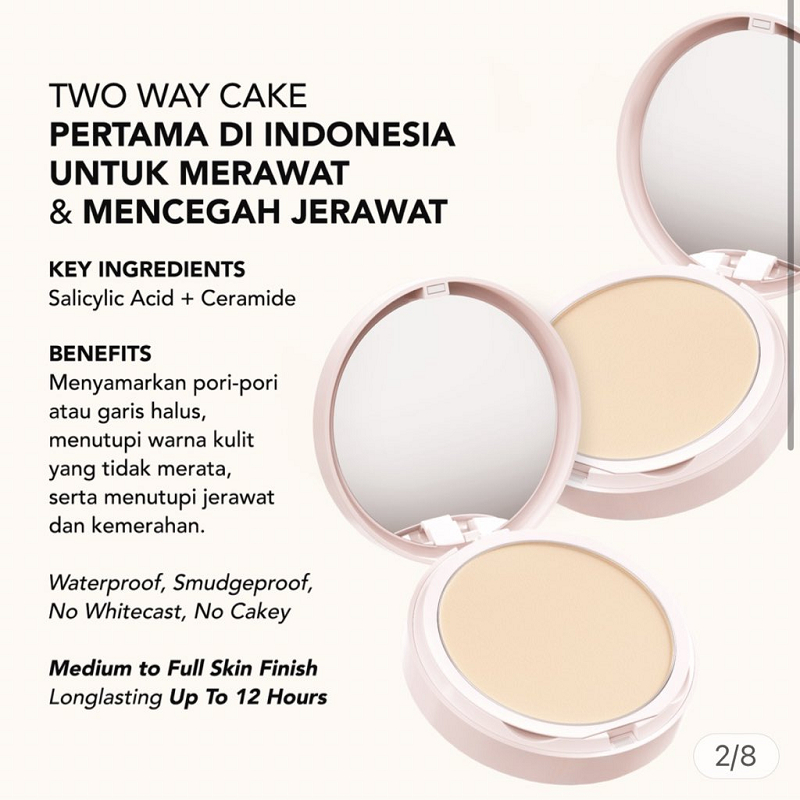Jual Sea Makeup Acne Cover & Smooth Two Way Cake Pressed Powder and ...