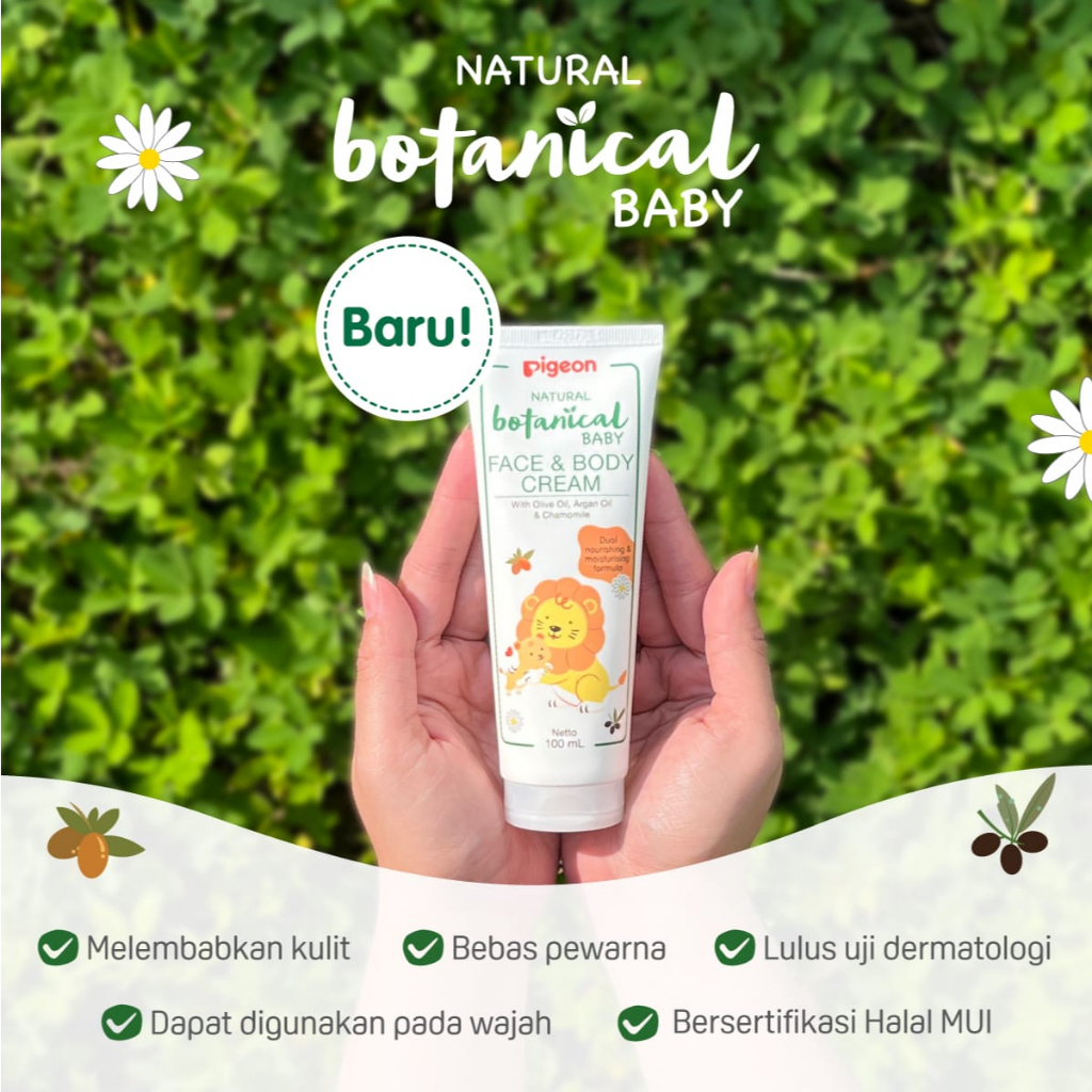 Jual PIGEON BOTANICAL FACE & BODY CREAM 100ML | Shopee Indonesia