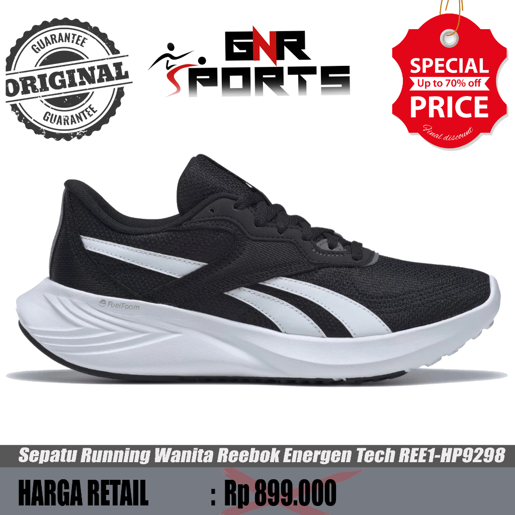 Jual Sepatu Running Reebok Energen Tech Black Original 100% | Shopee ...