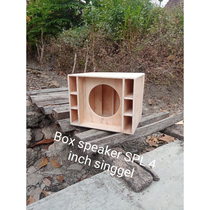 Jual box speaker SPL 4 inch singgel mentahan | Shopee Indonesia