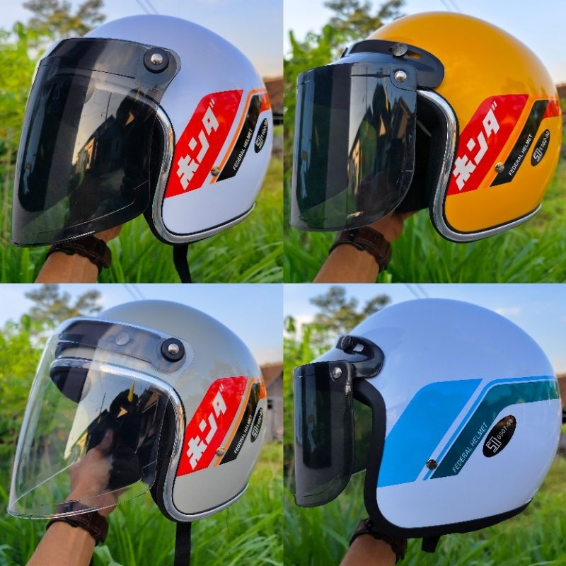 Jual HELM GL SERIES RETRO KLASIK MODEL JADUL | Shopee Indonesia